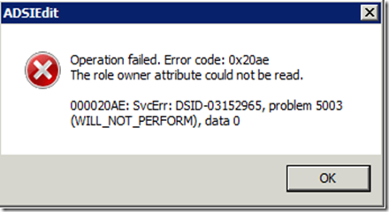 MPECS Inc. Blog: AD DS Operation Failed – directory service is missing ...